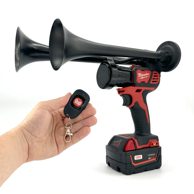 Train Horn Drill - Loudest Portable Drill Air Horns